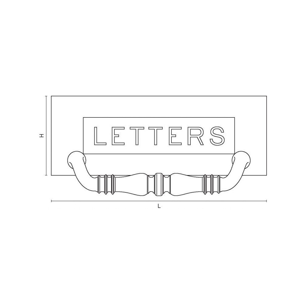 CROFT Engraved Letter Plate With Handle 6358