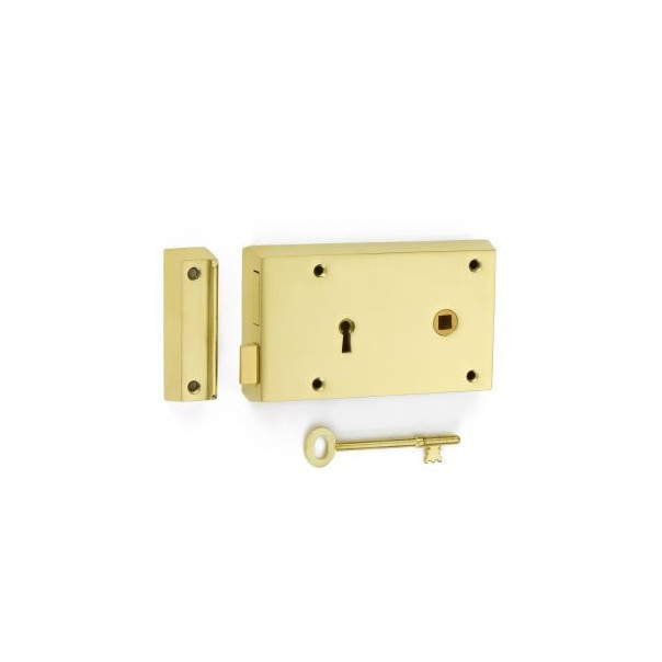 CROFT 1871 Solid Brass Unflanged Rim Lock