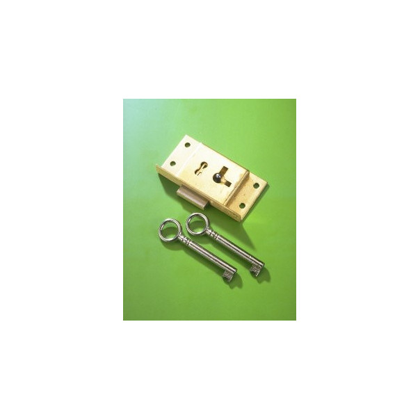 No.22c 2 Lever Brass Cut Cupboard Lock