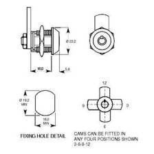 Lowe and Fletcher Radial Pin Tumbler Lock 4303
