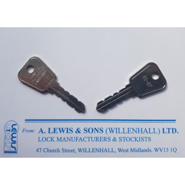 Genuine Lowe & Fletcher 81-87 Series Master Key.
