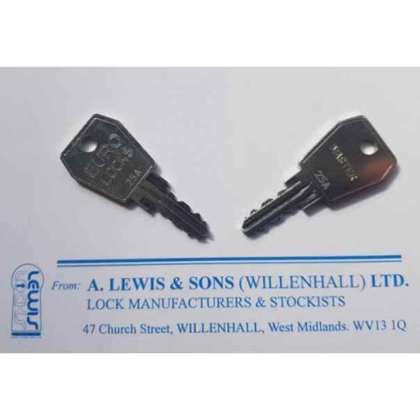 Genuine Lowe & Fletcher (Eurolocks) 25A Master Key