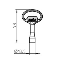 EMKA 8mm Triangle 1004-04 Budget Tool Key