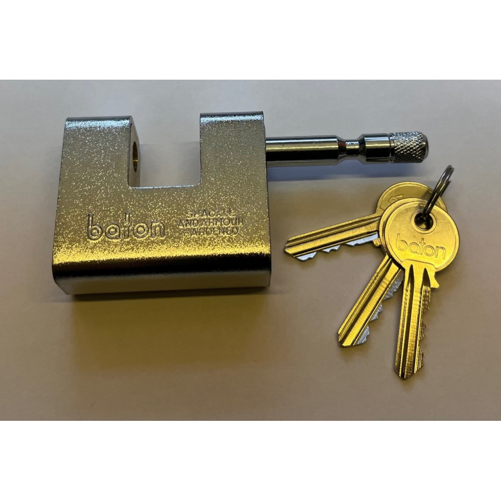 Baton 770-FB 60mm Armored Sliding Shackle Block padlock for containers